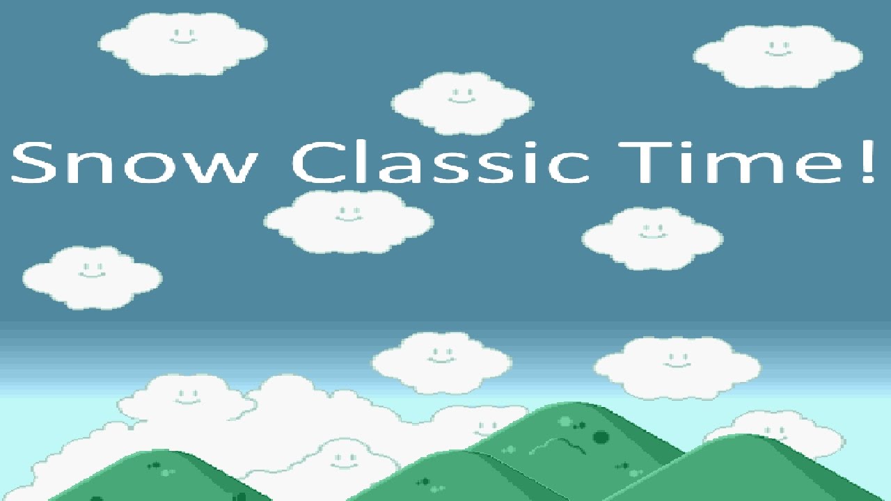 SMBX Custom Level: Snow Classic Time! (by Games for the win) - YouTube