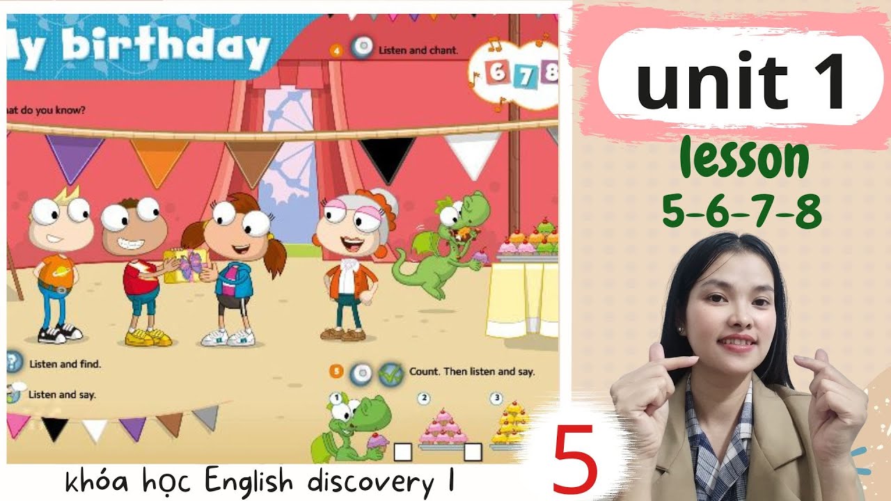 English Discovery 1| Unit 1| Lesson 5 6 7 8|Nhận tài liệu tại đây - YouTube