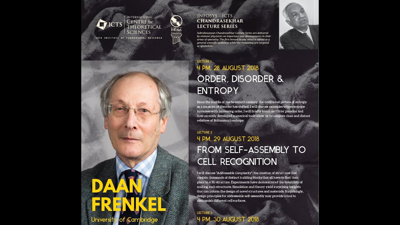 From self-assembly to cell recognition (Lecture - 02) by Daan Frenkel ...