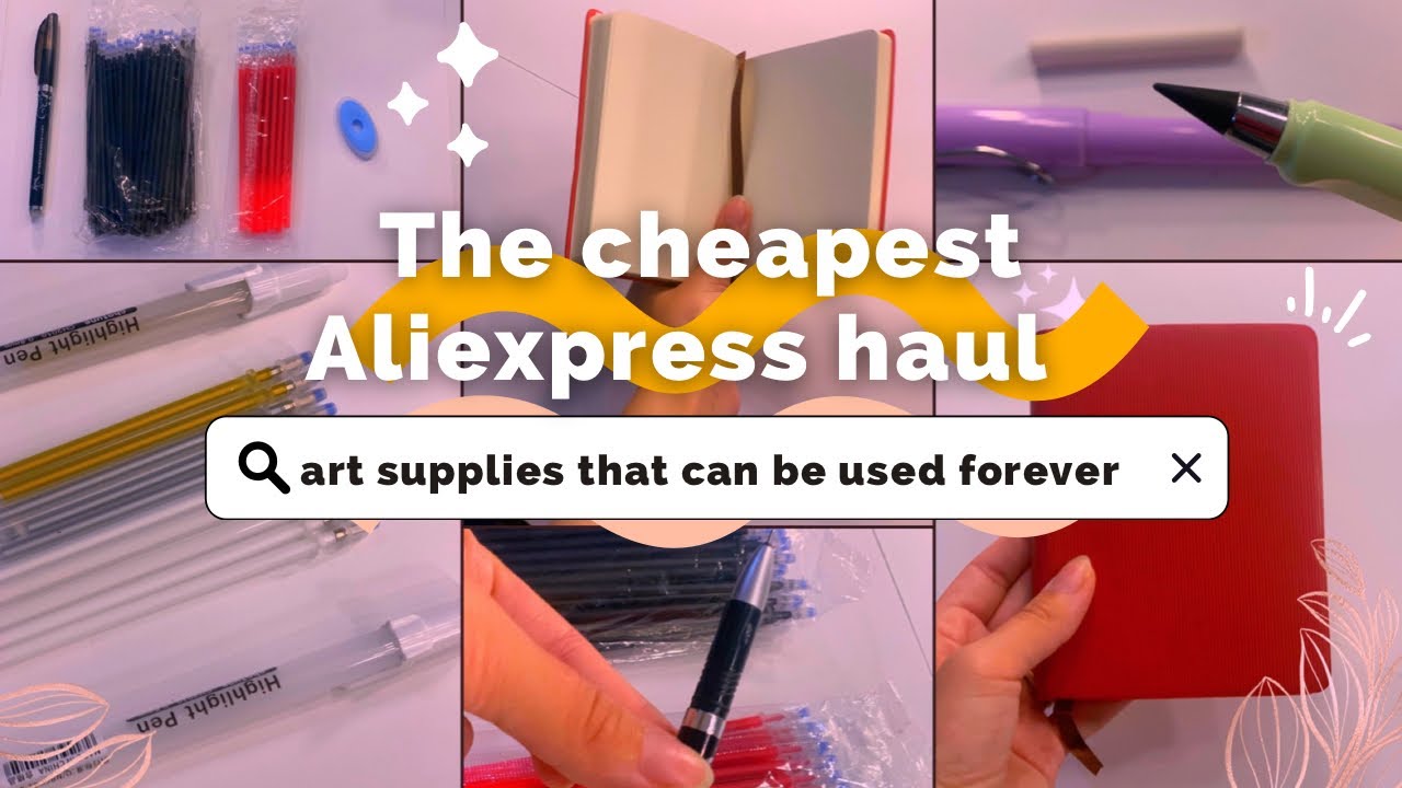 The Best Aliexpress Art Supplies Under 10$(they can last forever) - YouTube
