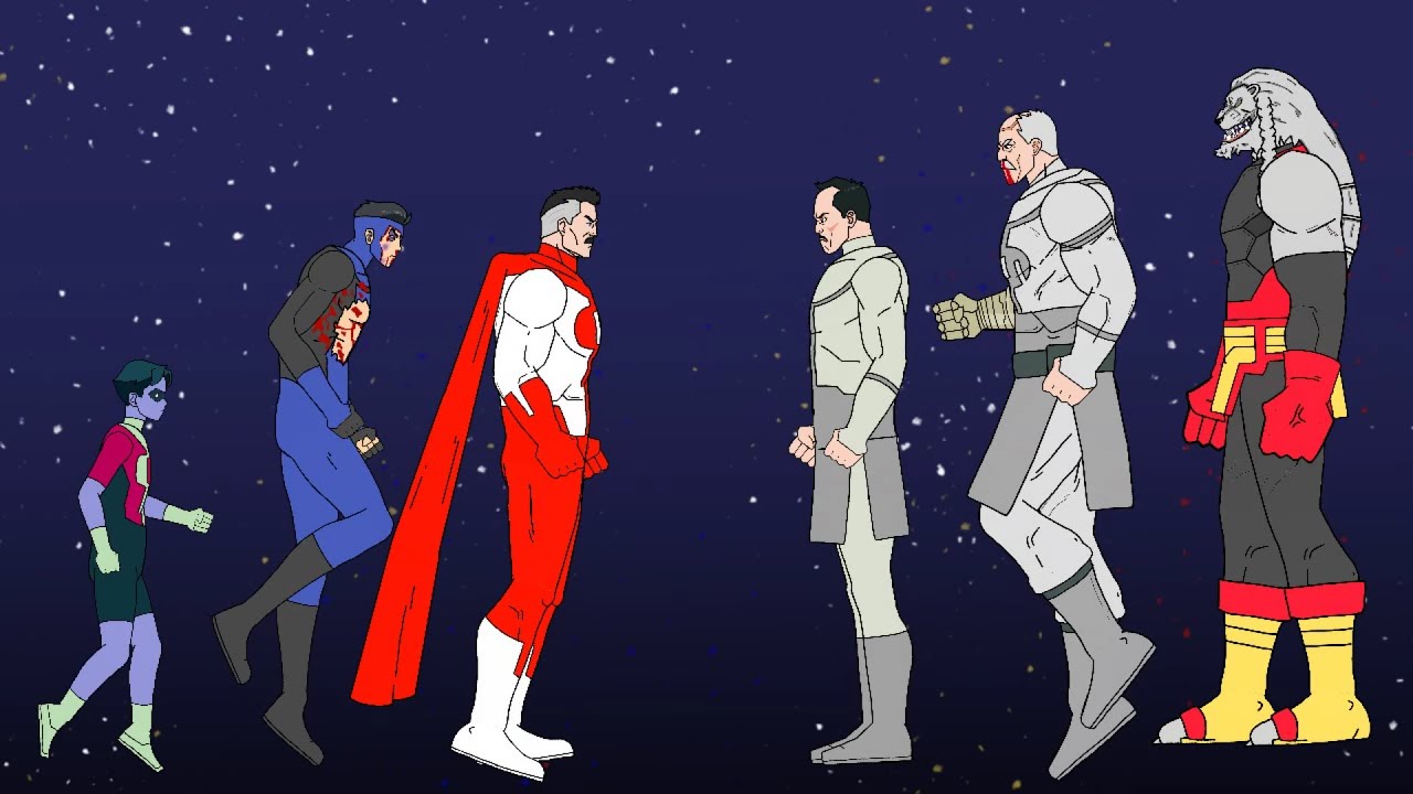 Omni man, Invincible & Oliver vs Conquest & Kregg vs battle beast ...