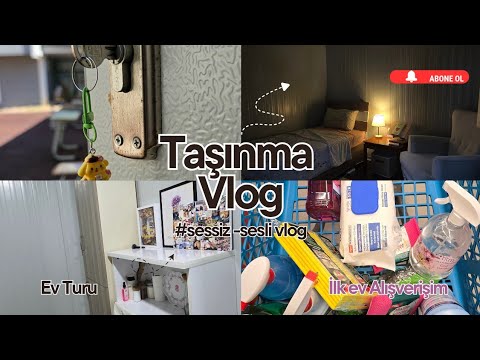 Taşınıyorum||Konteynerda yaşamak,boş ev turu, ilk alışveriş, sohbet ve sessiz vlog, evimin son hali🤍