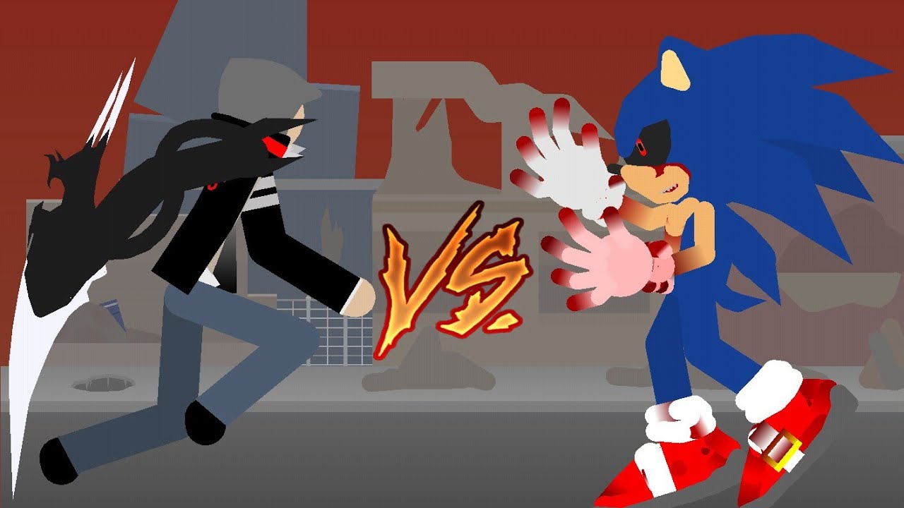Alex Mercer VS Sonic.EXE (Stick Nodes Short Animation) - YouTube