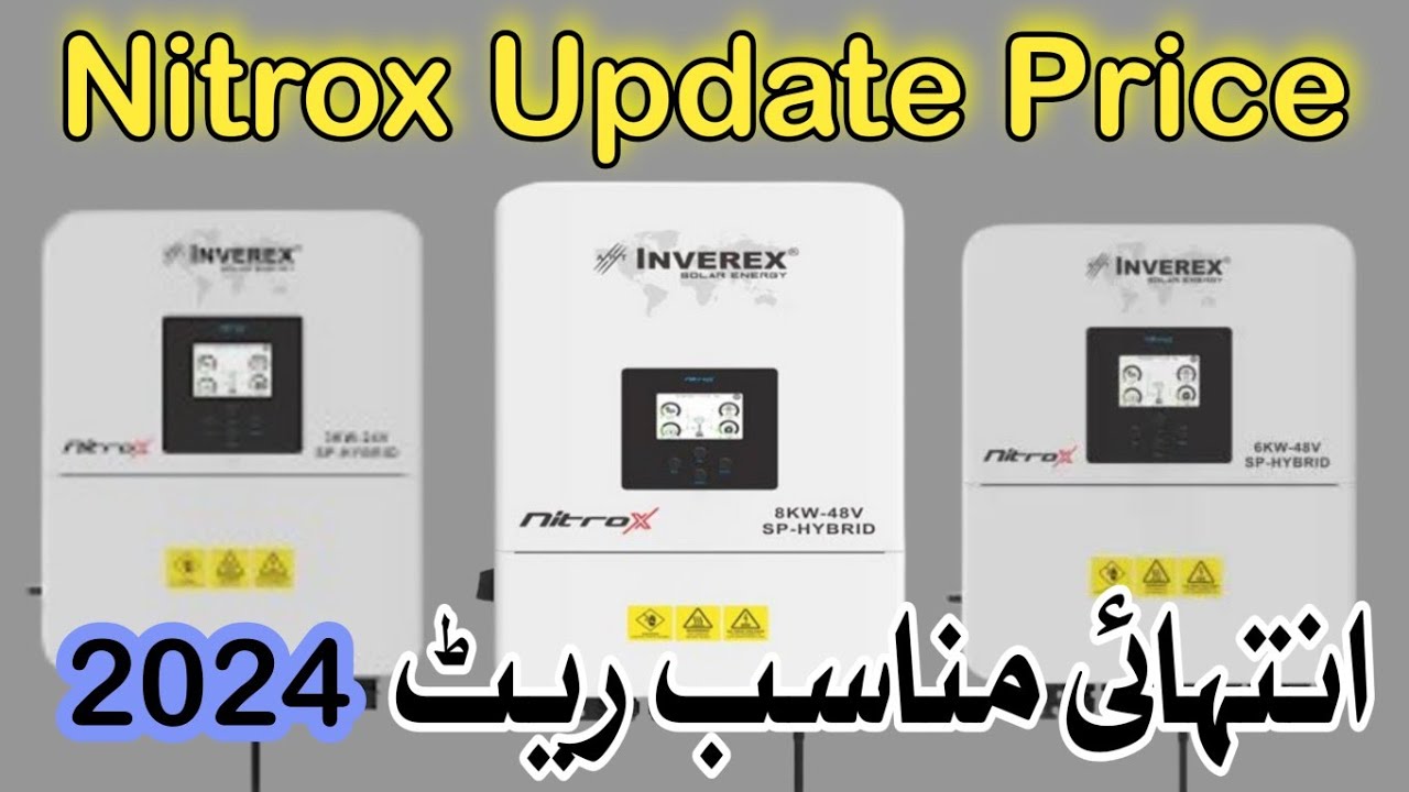 inverex Nitrox solar inverter latest price in pakistan || Nitrox 3kw ...