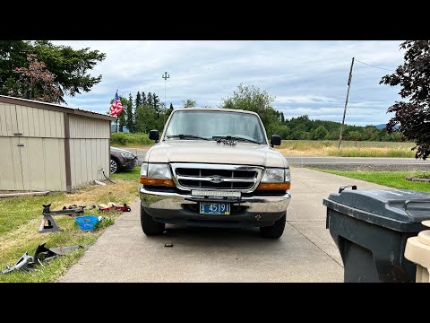 Front suspension overhaul start to finish 2000 ford ranger 2wd - YouTube