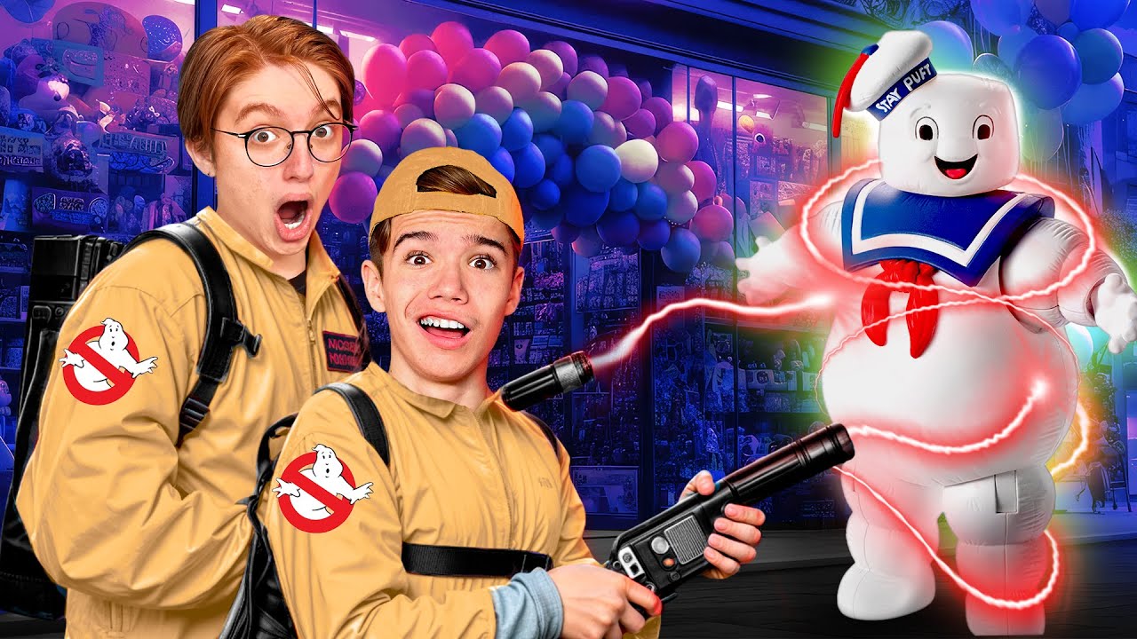 GHOSTBUSTERS in Real Life ! – In the Toy Store - YouTube