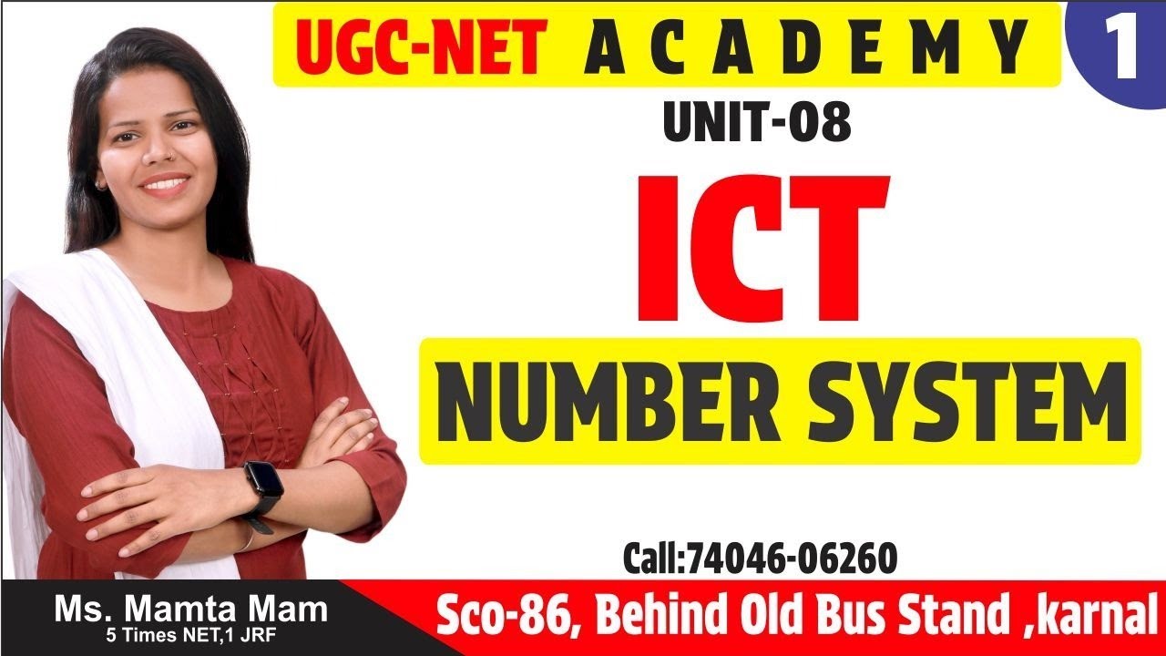 ICT || number system || by mamta mam || UGCNETACADEMYKARNAL|| - YouTube