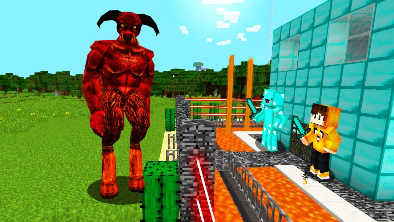 A DEMON Vs Security House Defense - YouTube