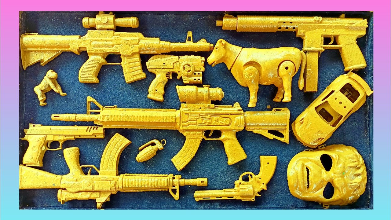 Cleans Shotgun, Ak 47, Glock Pistol, Sniper Rifle, Bubblegun, Pistol ...