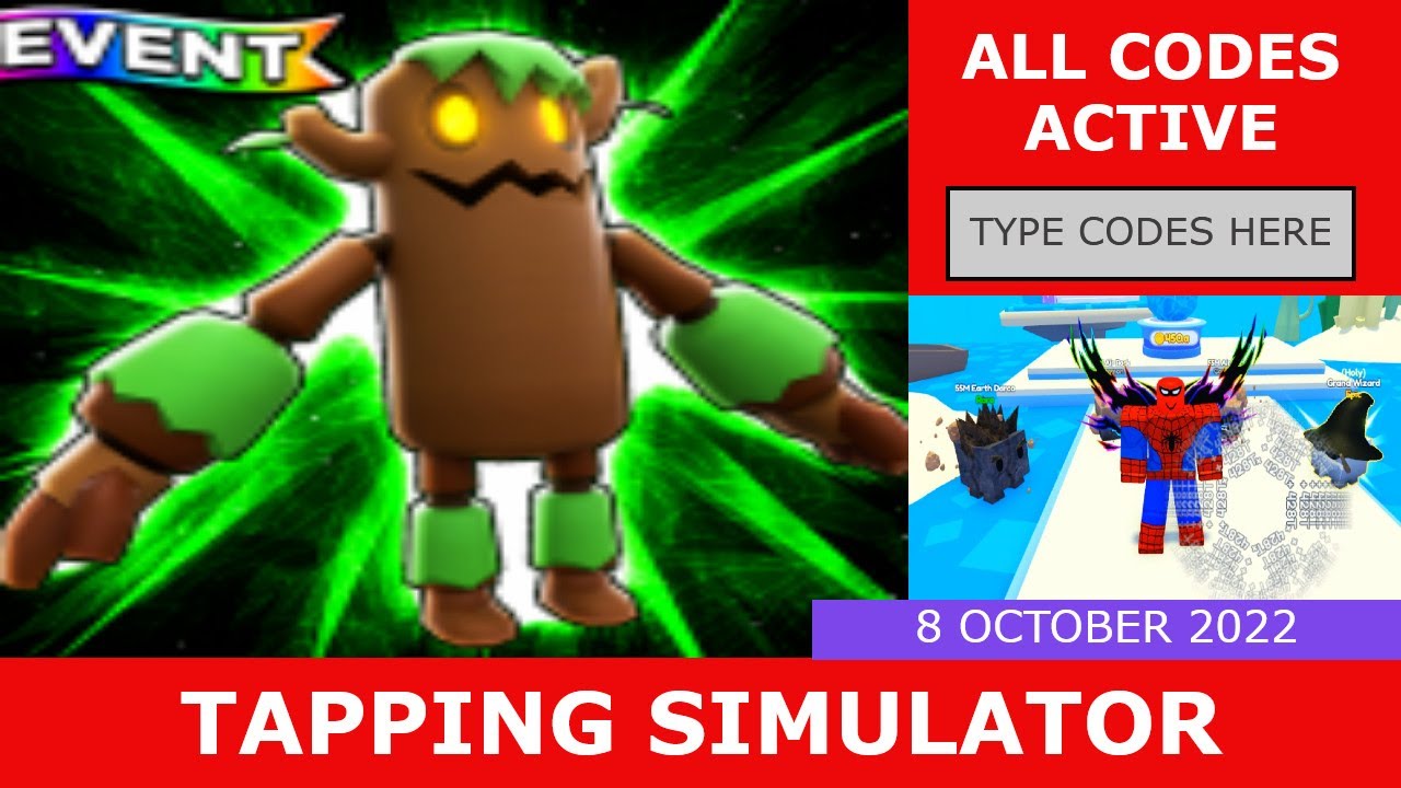ALL CODES ACTIVE Tapping Simulator ROBLOX | 8 OCTOBER 2022 - YouTube