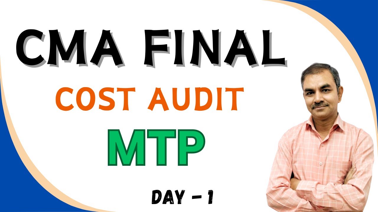CMA FINAL COST AUDIT MTP - YouTube