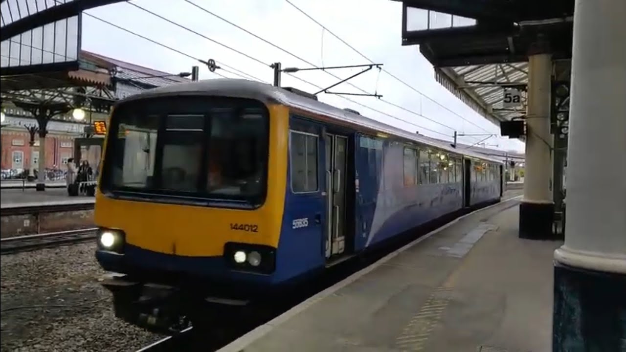 Evolution Northern Pacer 144012 arrives at York - YouTube