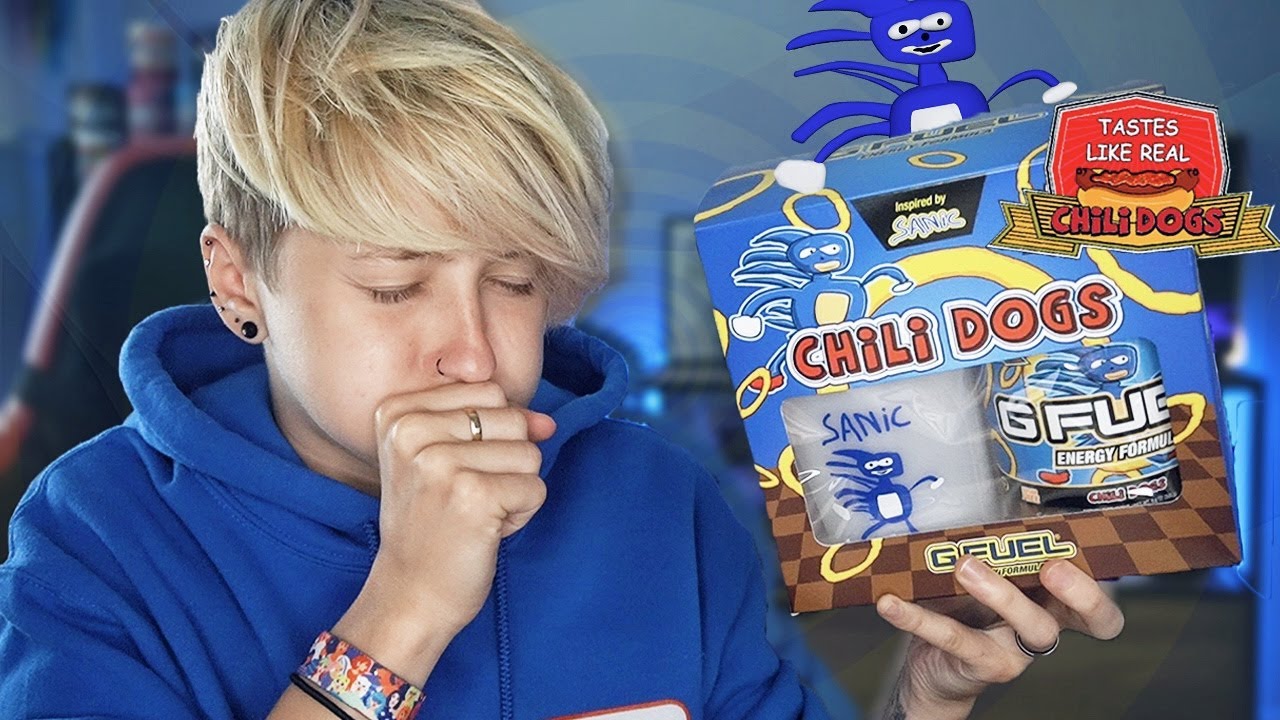I TRIED SANIC CHILI DOGS GFUEL *INSTANT REGRET* 🤮 - YouTube