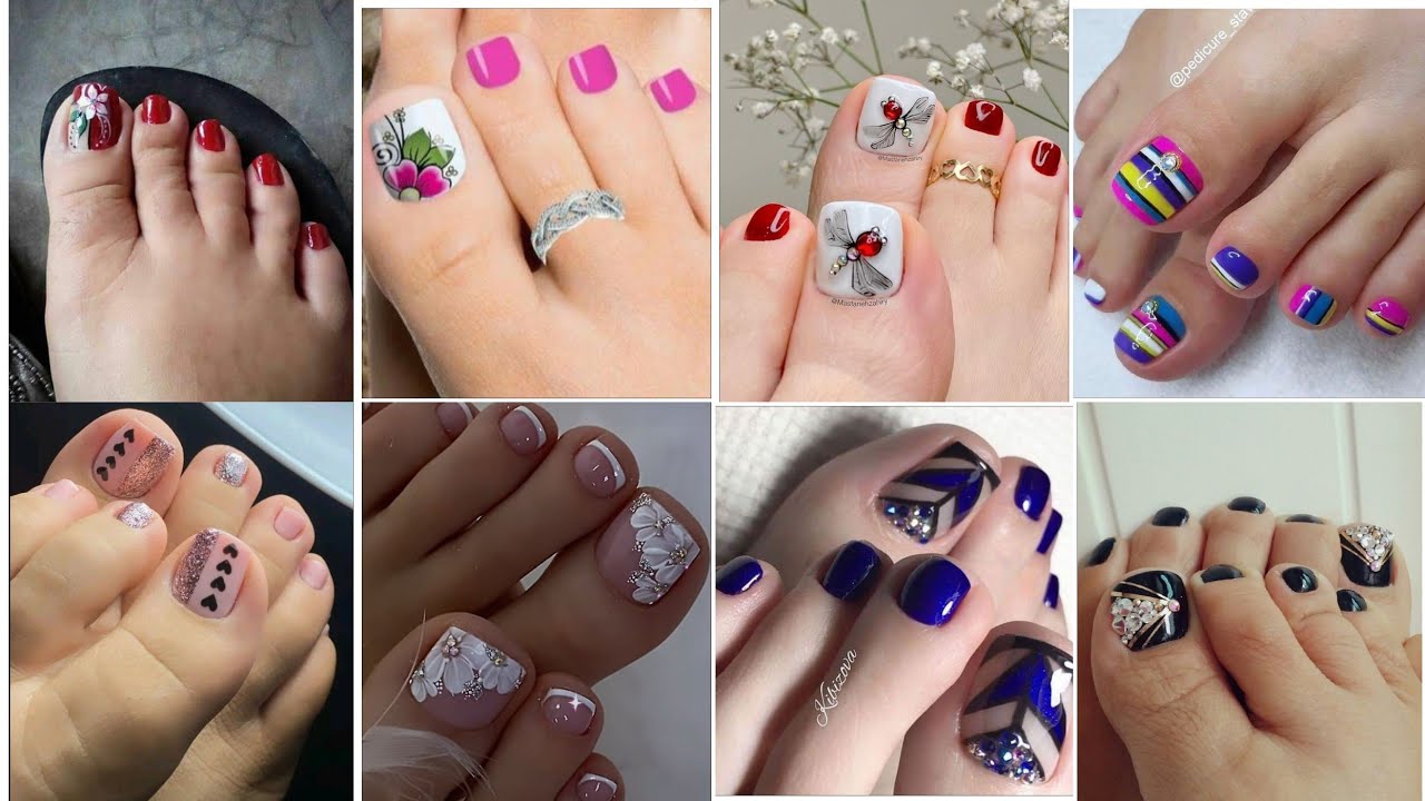 latest foot nail art designs/new foot nails ideas/beautiful nail art ...