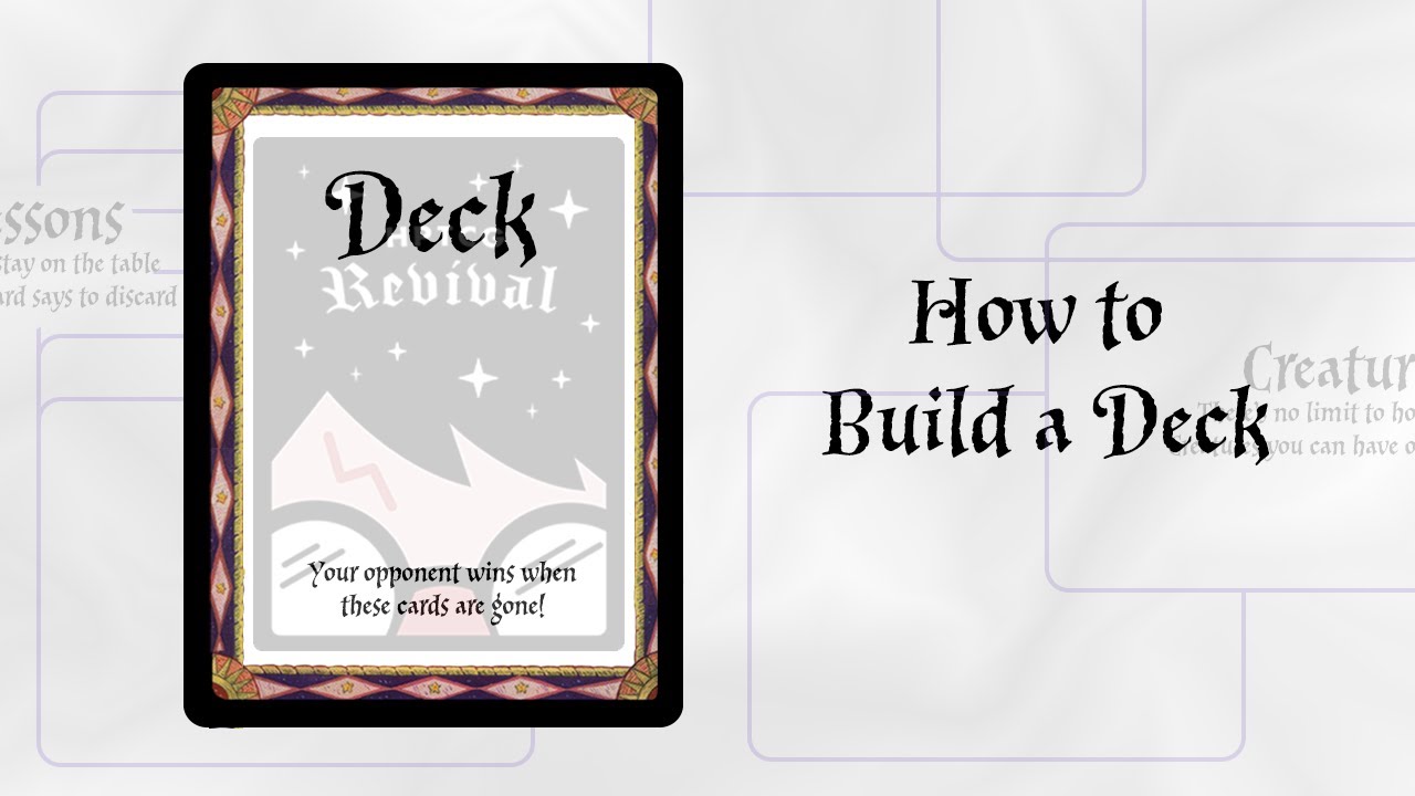 How to Build a Deck - Harry Potter Trading Card Game Revival - YouTube