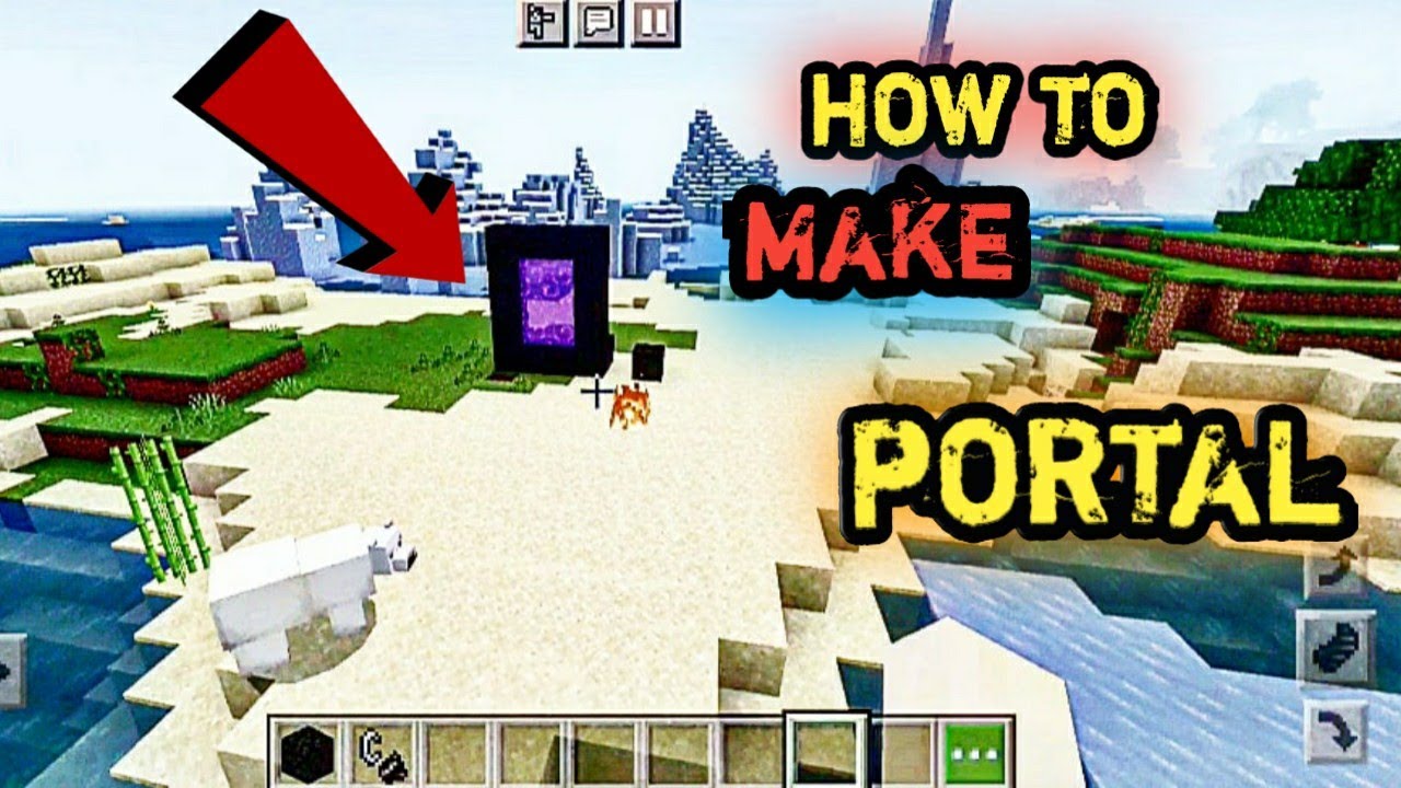 how to make nether portal in minecraft | how to make nether portal in ...