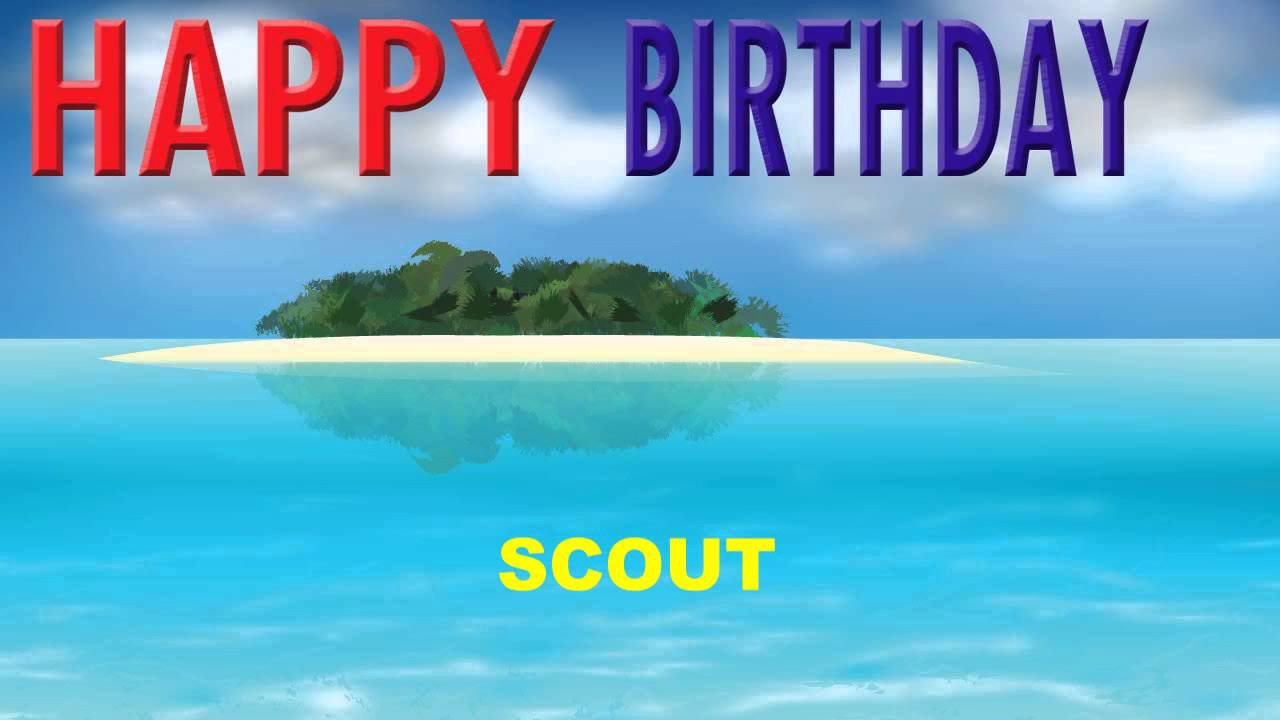 Scout Card Tarjeta - Happy Birthday - YouTube