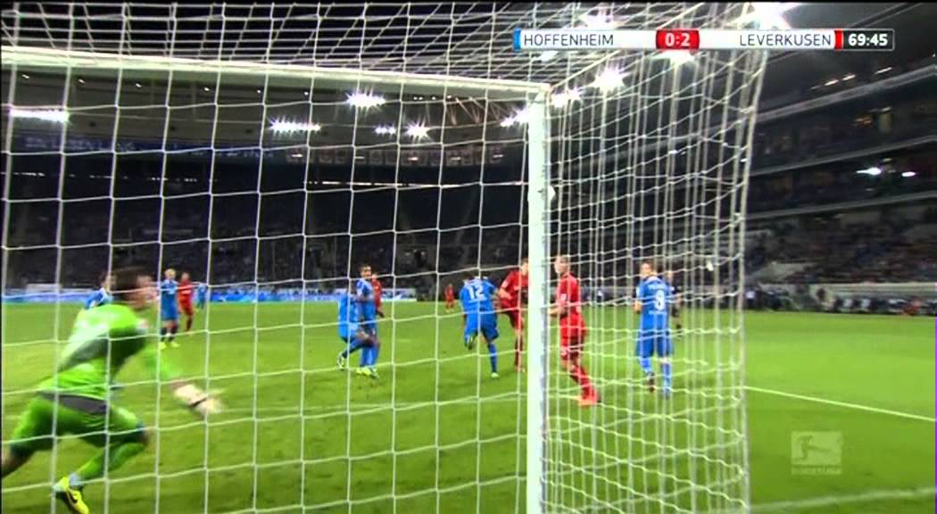 The 'phantom goal' in Hoffenheim-Leverkusen game - YouTube