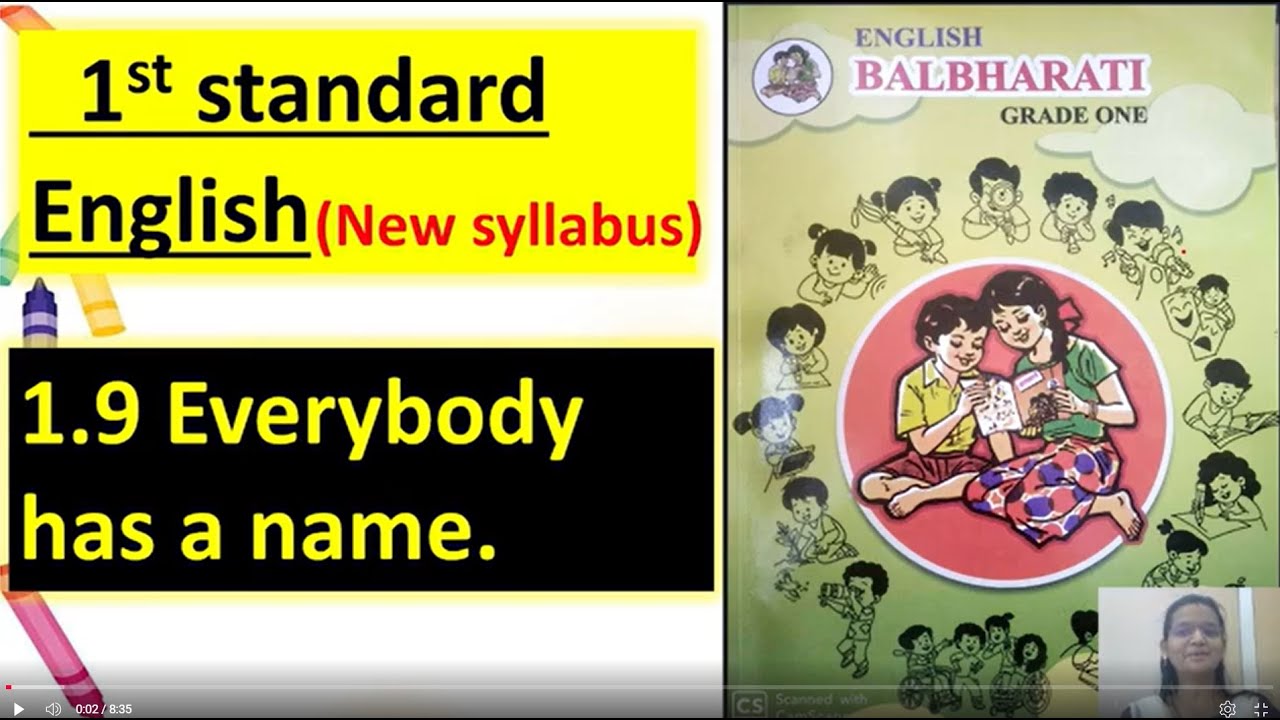 1.9 Everybody has a Name Class 1st English New Syllabus | Grade One ...
