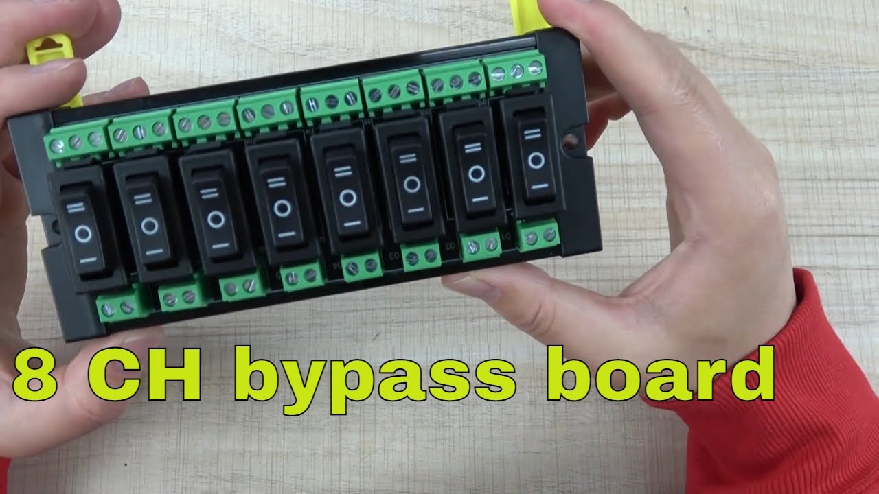 8 channel bypass switch board for home automation DIY - YouTube