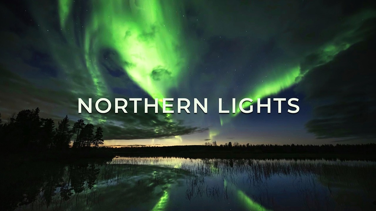 4K Northern Lights & Arctic Night Sounds | Relaxing Aurora Borealis for ...