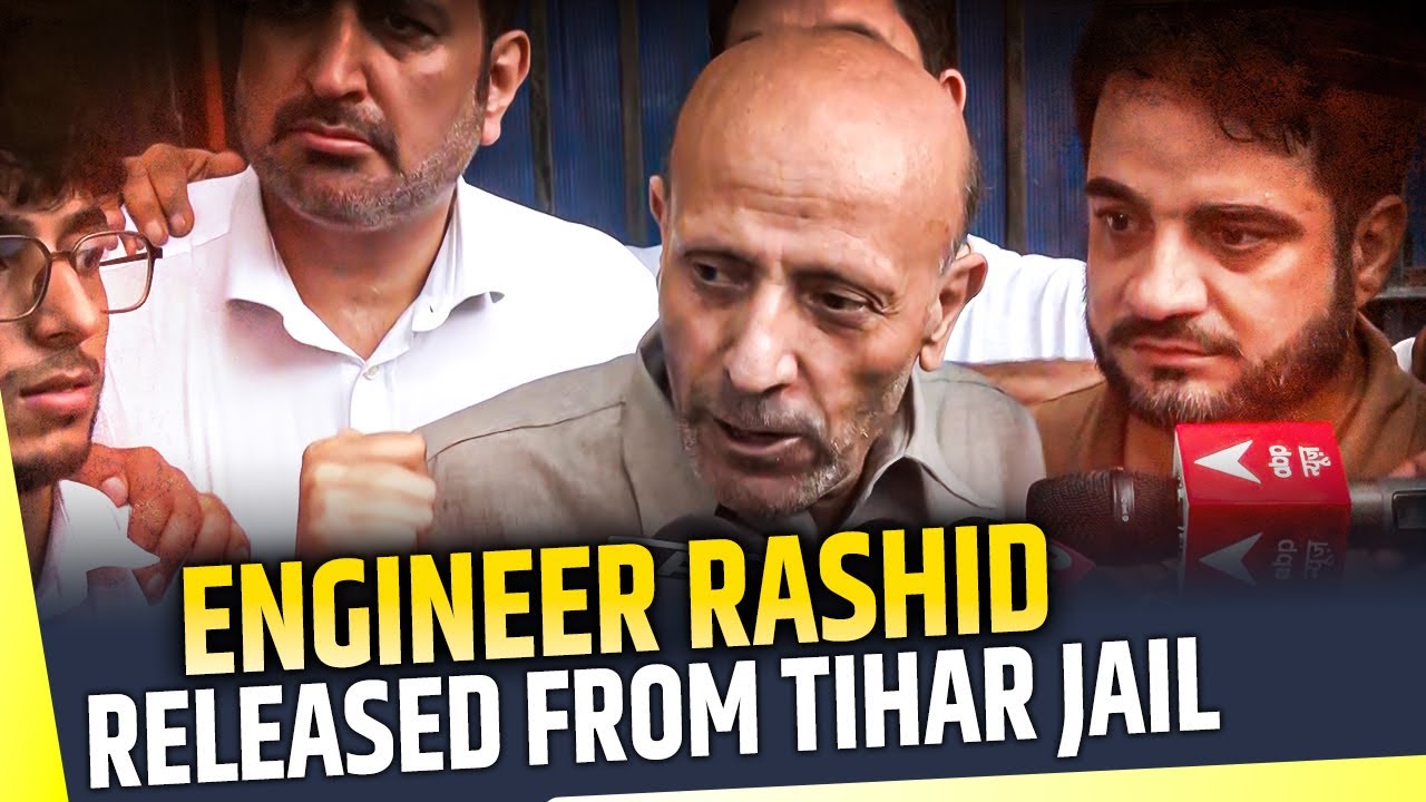 Baramulla MP Engineer Rashid released from Tihar Jail | Delhi | J&K ...