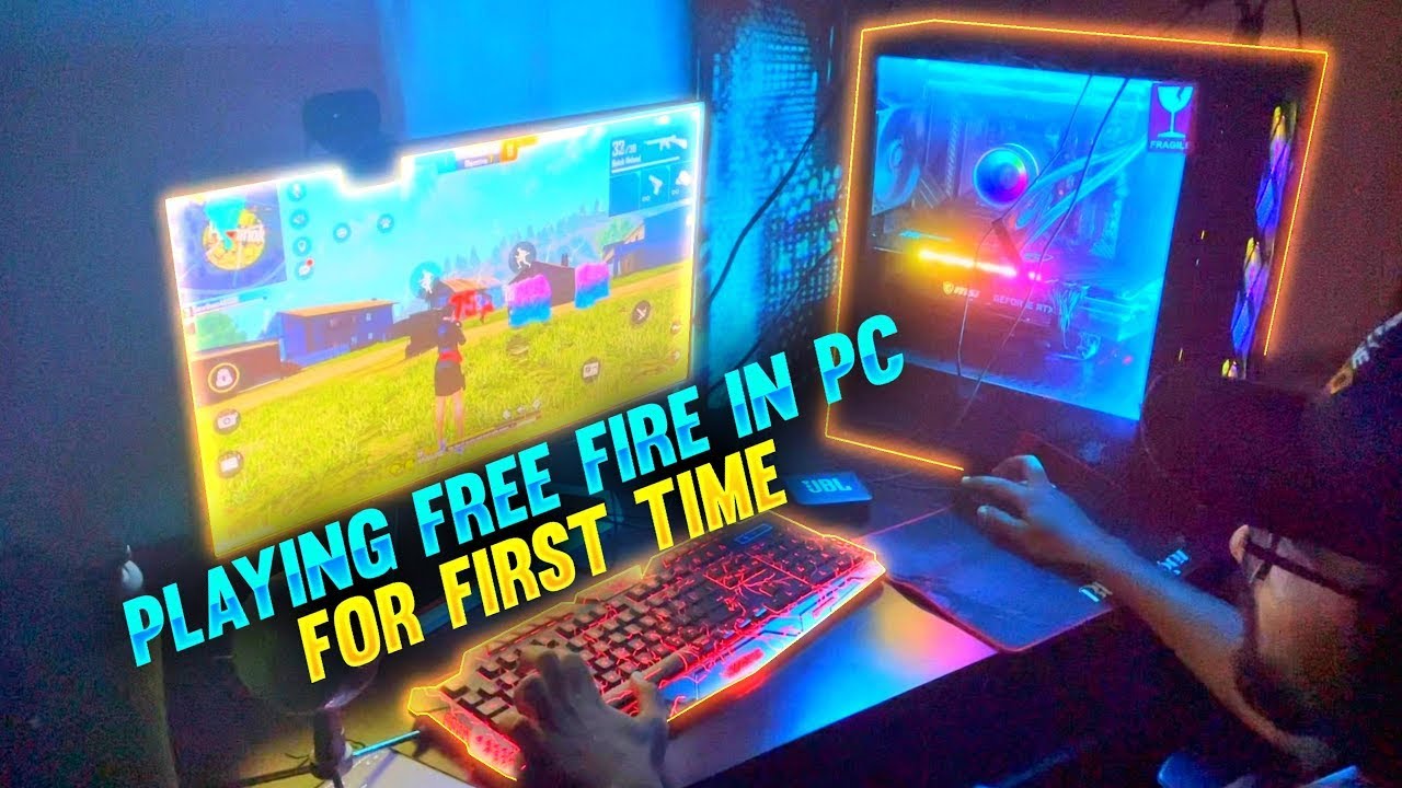 FREE FIRE PC GAMEPLAY🔥 || FREE FIRE HANDCAM PC X NEON BLADE - YouTube