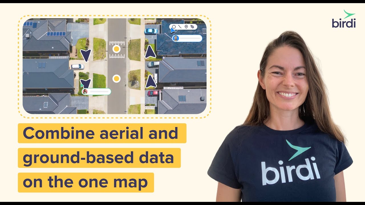 Combine aerial and ground-based data on the same map - YouTube