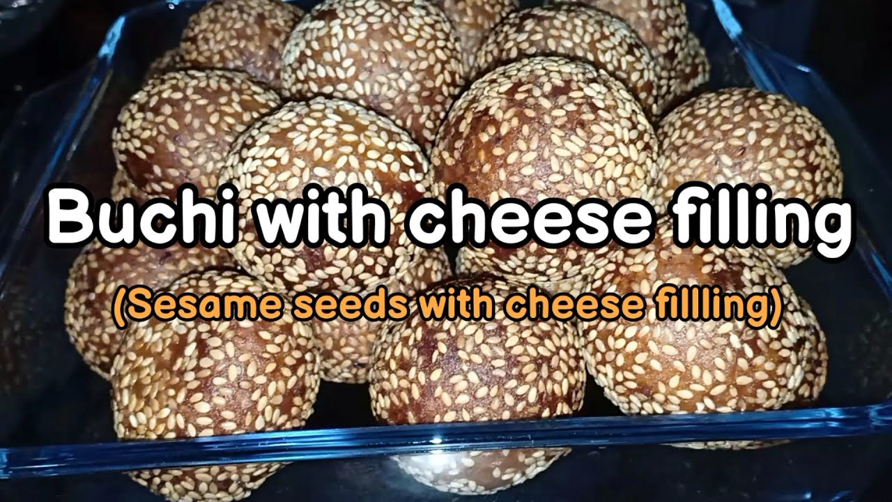 Buchi (sesame balls) with cheese filling - YouTube