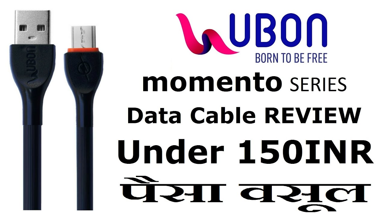 Ubon Data Cable || Momento Series || WR-586-TypeC || WR-585-V8 || Under ...