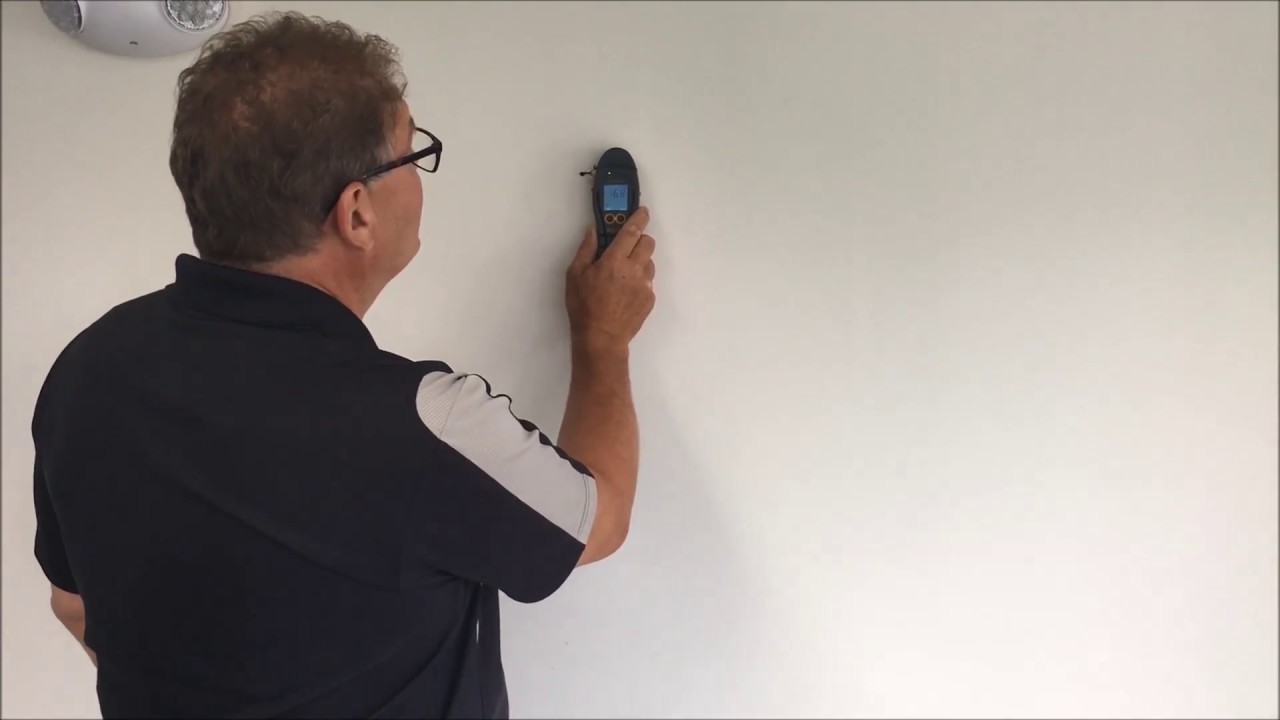 Using Protimeter Surveymaster to detect surface moisture and ...
