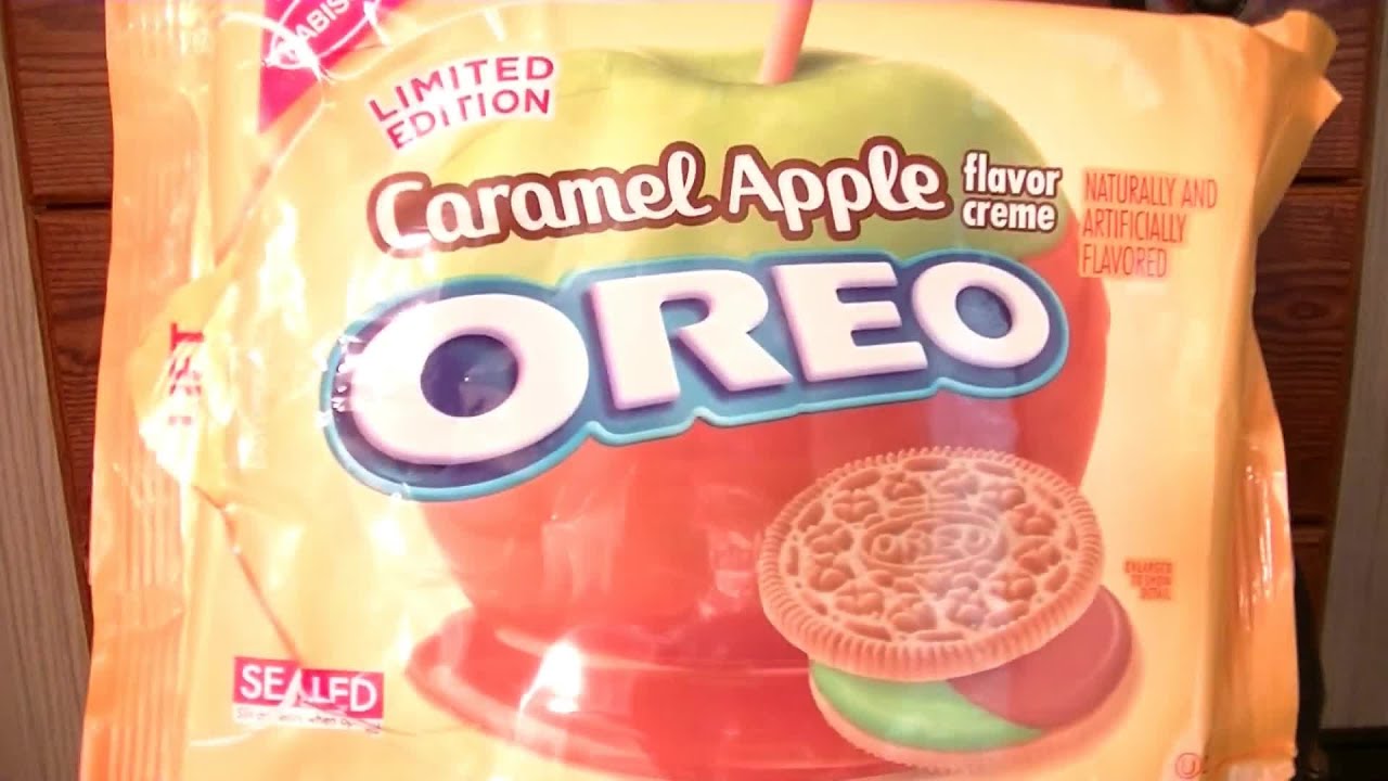 Caramel Apple Oreos (First Impression Taste Test) - YouTube
