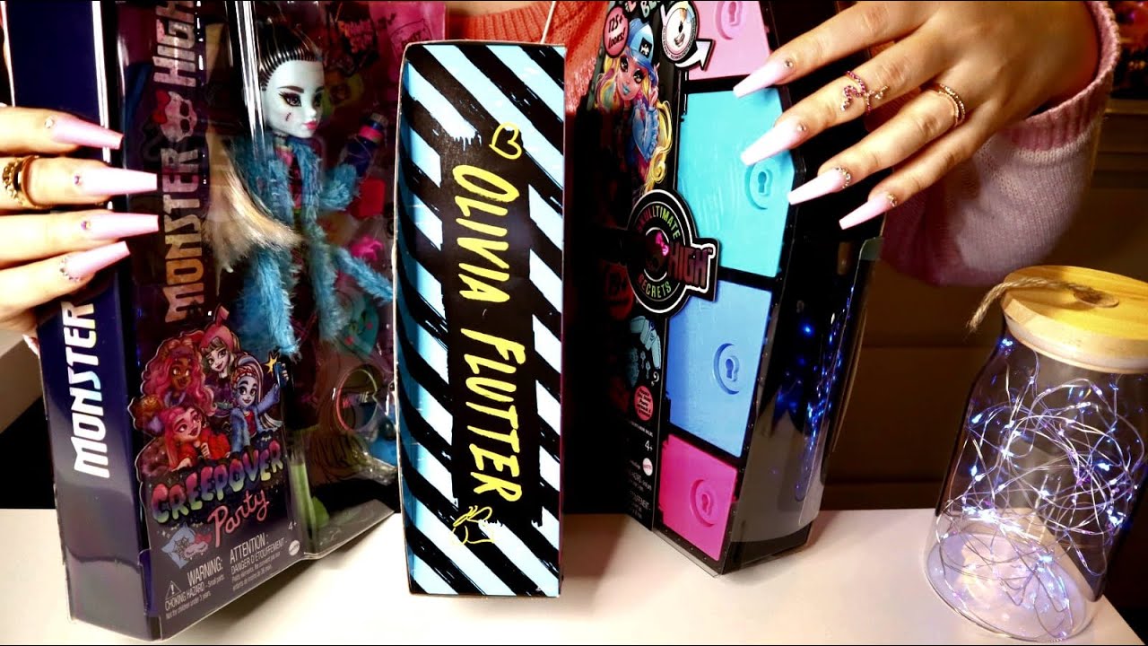ASMR Mini Doll Haul 🎀 Monster High & LOL Tweens 🎀 Gentle Box Tapping ...