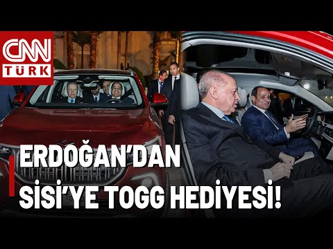 Cumhurbaşkanı Erdoğan, Mısır Ziyareti Sırasında Sisi'ye Yerli Otomobil Togg Hediye Etti!