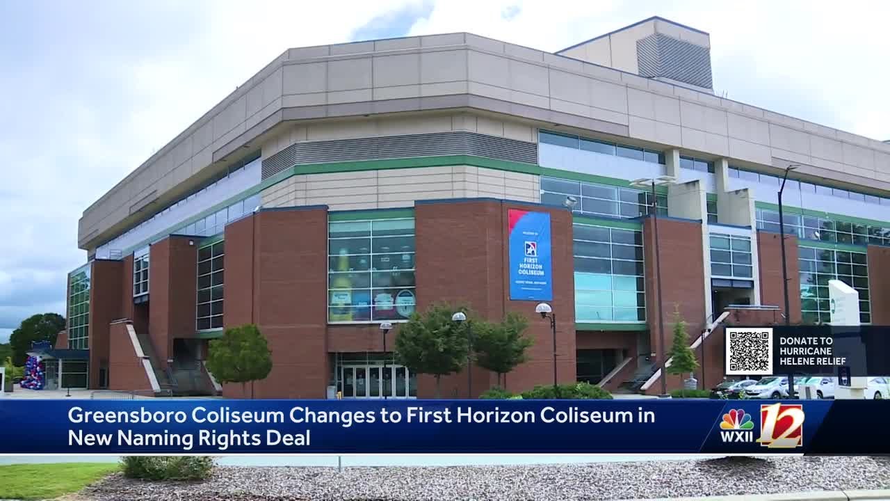 Greensboro Coliseum renamed First Horizon Coliseum - YouTube