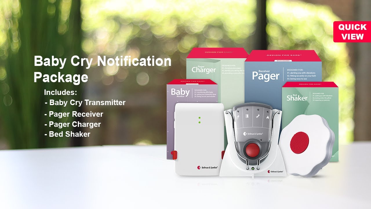 Baby Cry Notification Package - Quick View | incl. Baby Cry TX, Pager ...