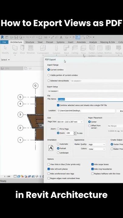 How to Export Views as PDF in Revit Architecture | Step-by-Step Guide - YouTube