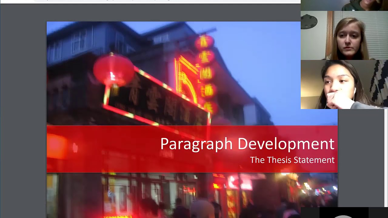 Synchronous Session : Paragraph Writing 11.6.19 - YouTube