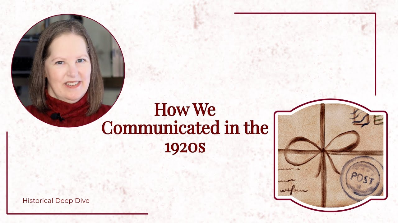 How We Communicated in the 1920s: Letters, Telegrams & Secrets I Author ...