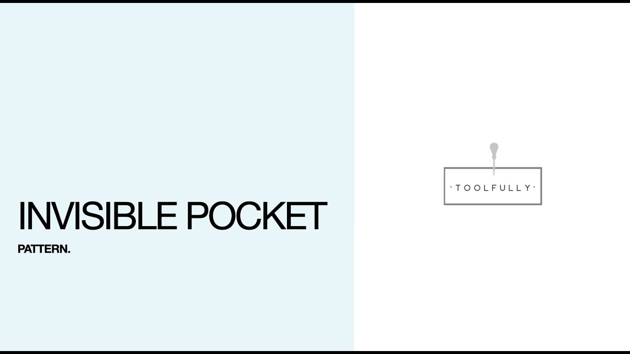 Pattern of an invisible pocket. - YouTube