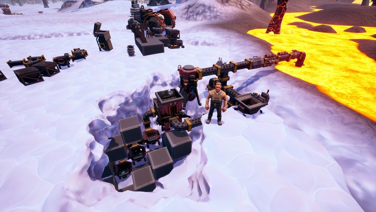 Simple Lava Sorting System - Hydroneer Journey to Volcalidus Ep. 3 ...