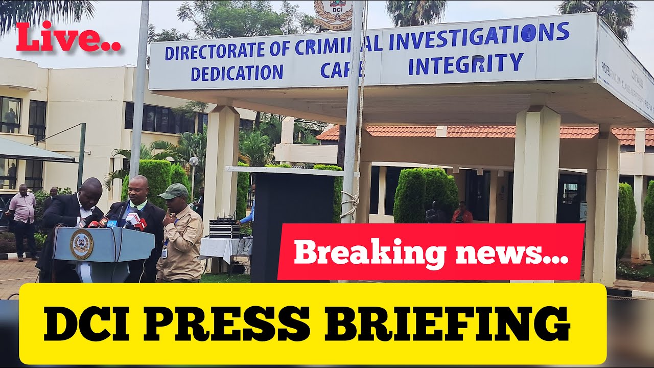 BREAKING NEWS: DCI HEADQUARTERS PRESS BRIEFING - YouTube