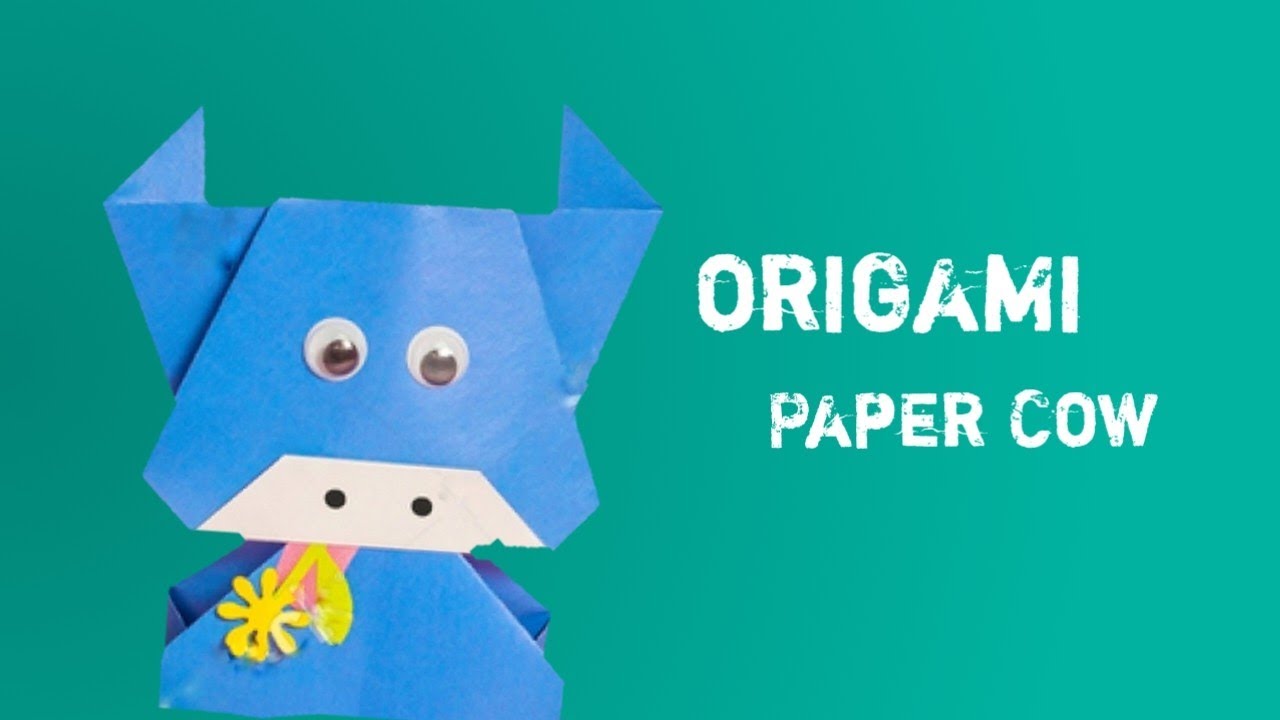 How to make a easy cow origami | step by step cow paper craft | easy ...