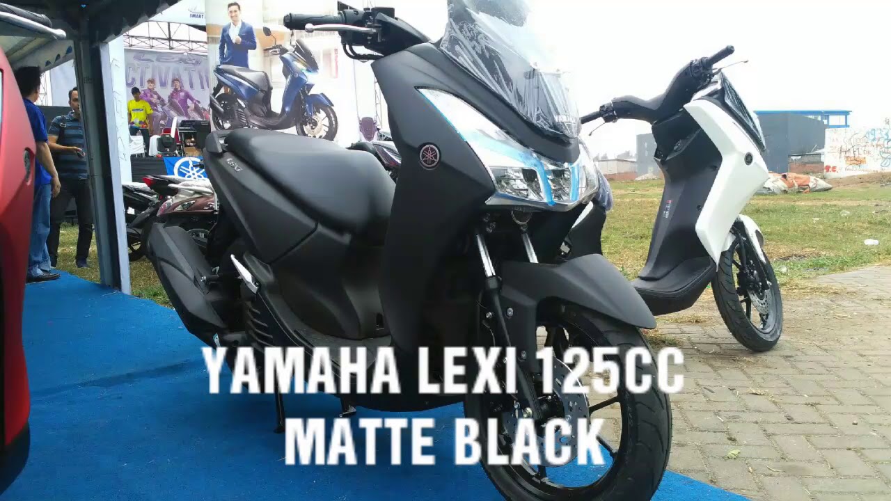 Review varian baru Yamaha Lexi 125CC matte black - YouTube