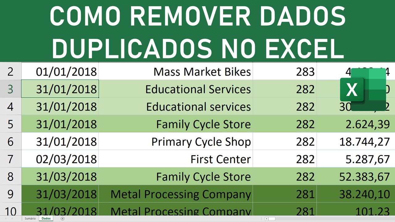 Como Remover Duplicados No Excel