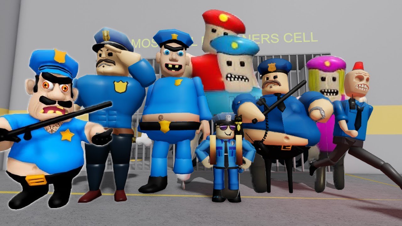 New Obby Speed Runs Terry! Buff Police, Siren Cop, Barry, Bruno, Borry ...