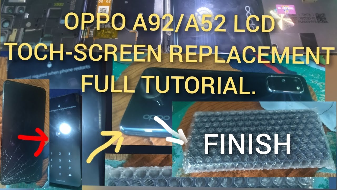OPPO A92/A52 |HOW TO REPLACE LCD TOCH-SCREEN OPPO. VERY EASY). WATCH ...