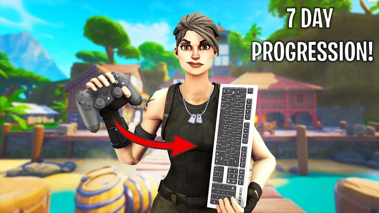 1 Week Progression From PS4 to Keyboard & Mouse Fortnite Battle Royale ...