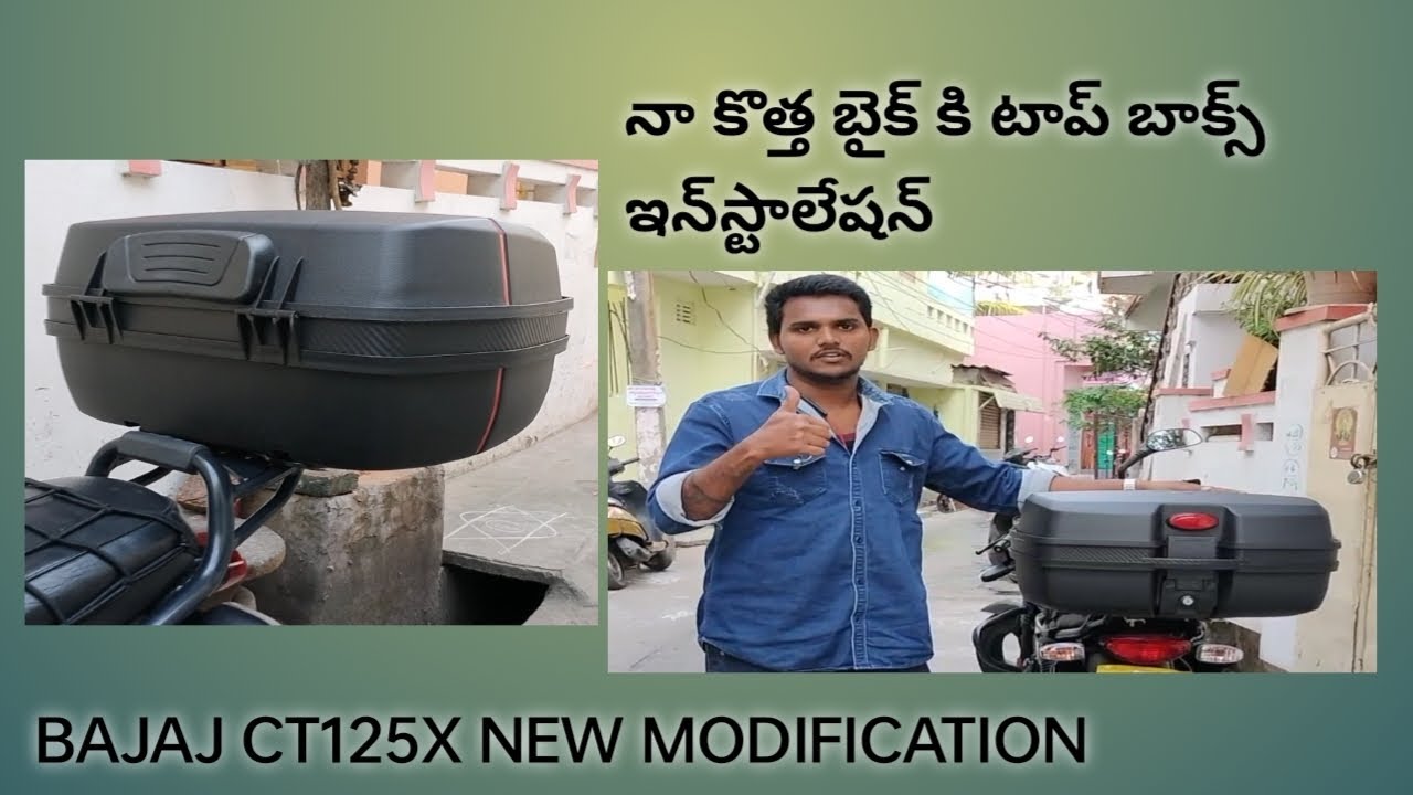 #Bajaj CT125x #Modified #Top box - YouTube