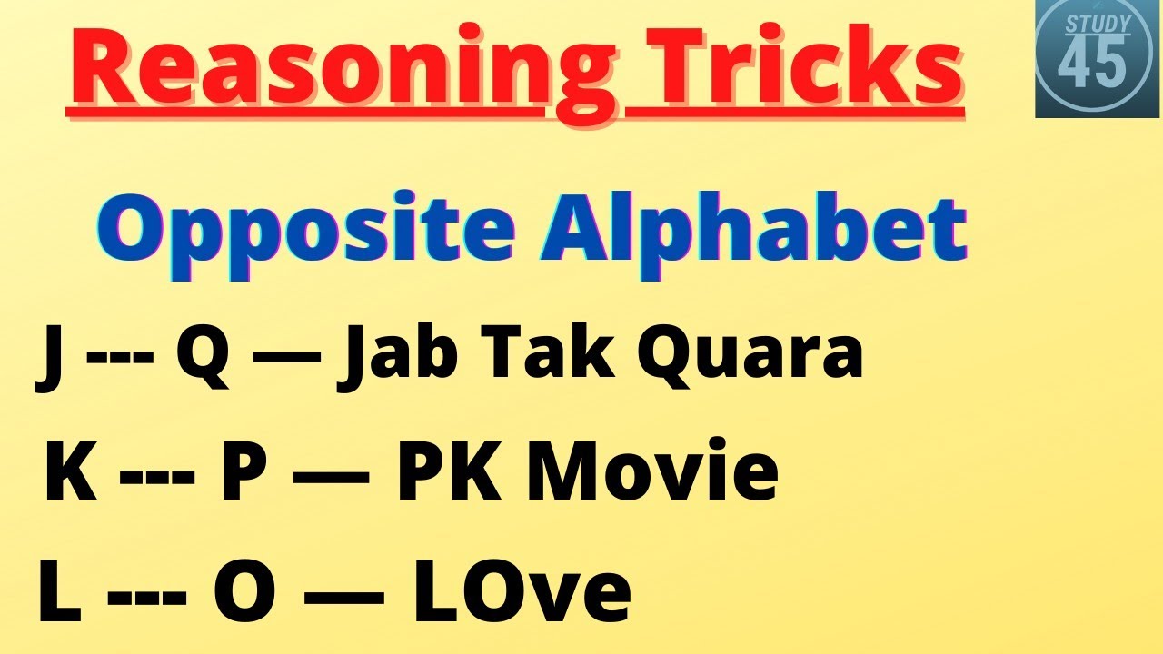 Reasoning Alphabet Tricks In Hindi Opposite Alphabet Trick Alphabet reasoning-alphabet-tricks-in-hindi-opposite-alphabet-trick-alphabet